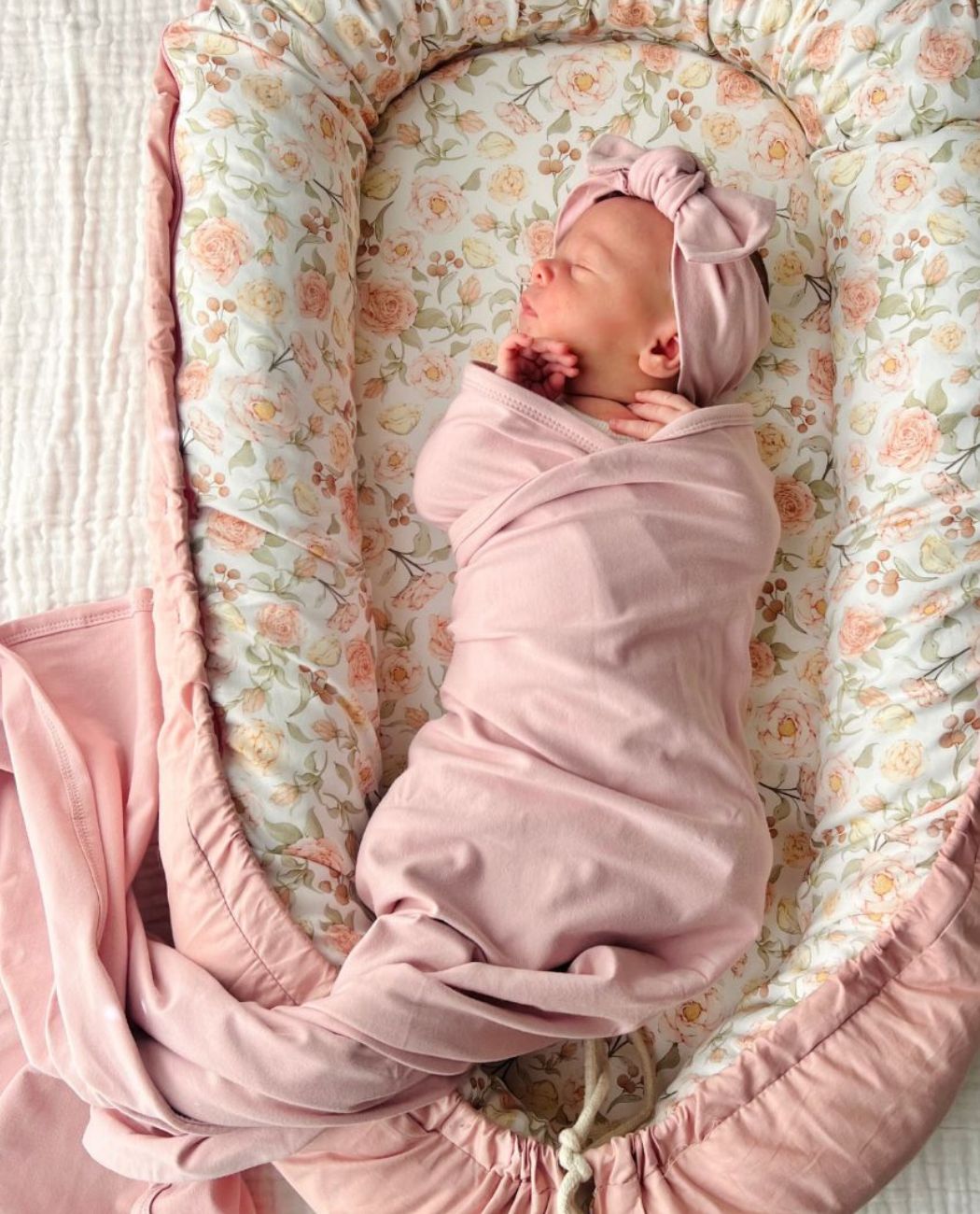 Cuddle Bug & Co Baby Wrap Set Blush | Perth | Babyroad
