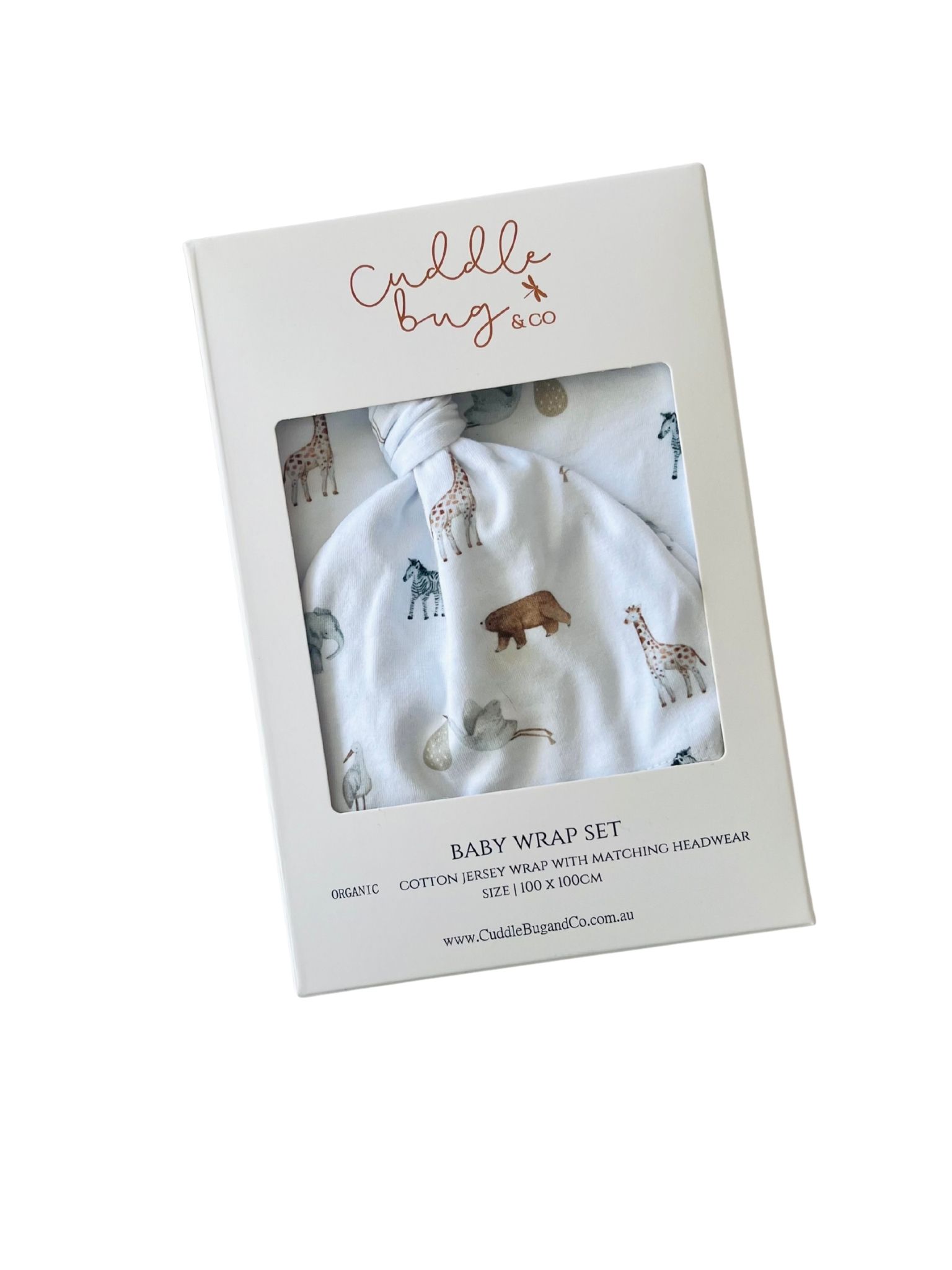 Cuddle Bug & Co Baby Wrap Set Savanna Bebe' | Babyroad