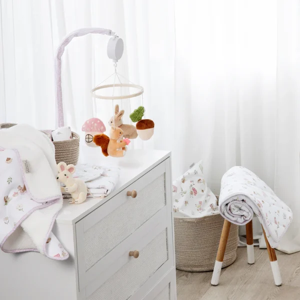 Living Textiles Musical Mobile Set Whimsical Wonderland | Babyroad