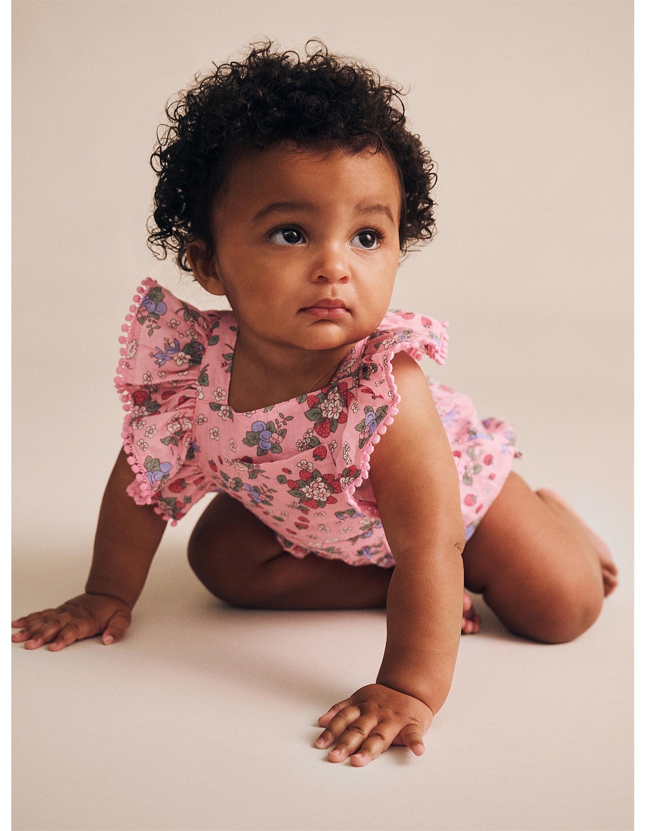 Hux Strawberry Garden Playsuit | Babyroad