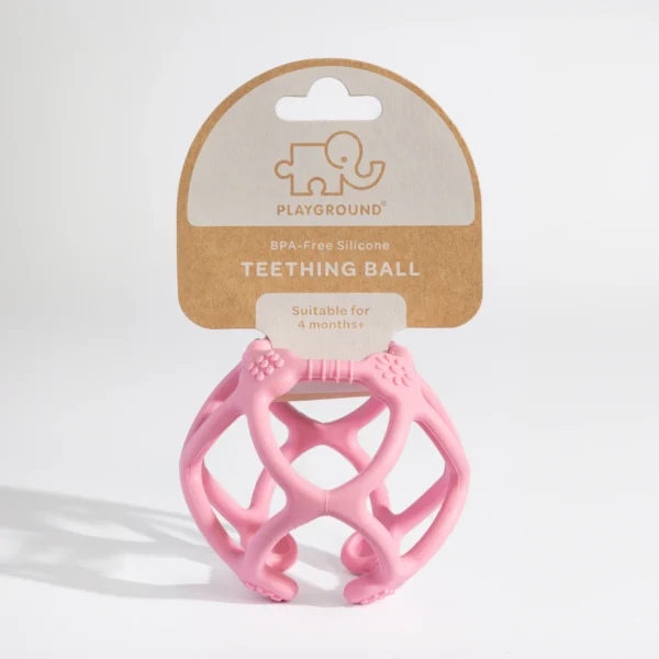 Playground Silicone Teething Ball Light Pink | Perth | Babyroad