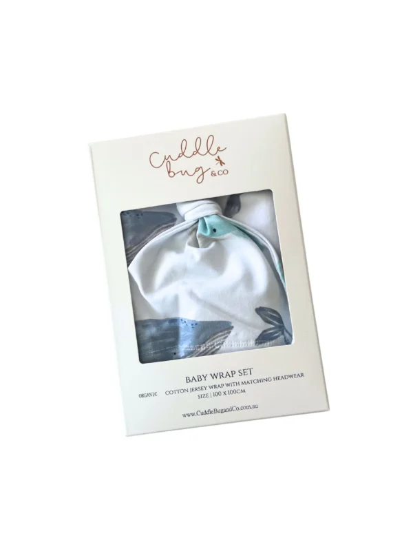 Cuddle Bug & Co Baby Wrap Set Whales| Babyroad