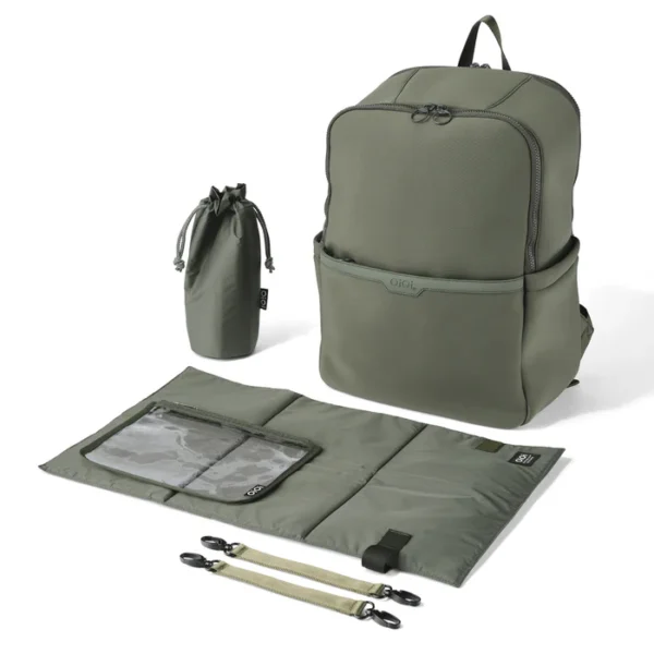 OiOi Multitasker Backpack Sage Neoprene | Babyroad