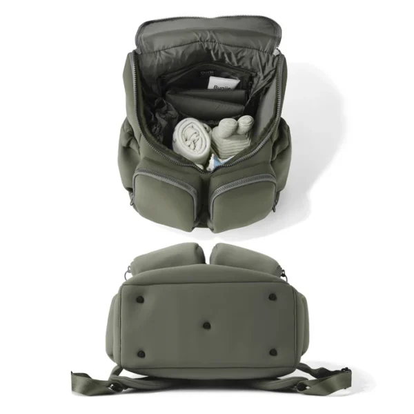 OiOi Signature Nappy Backpack Sage Neoprene| Babyroad