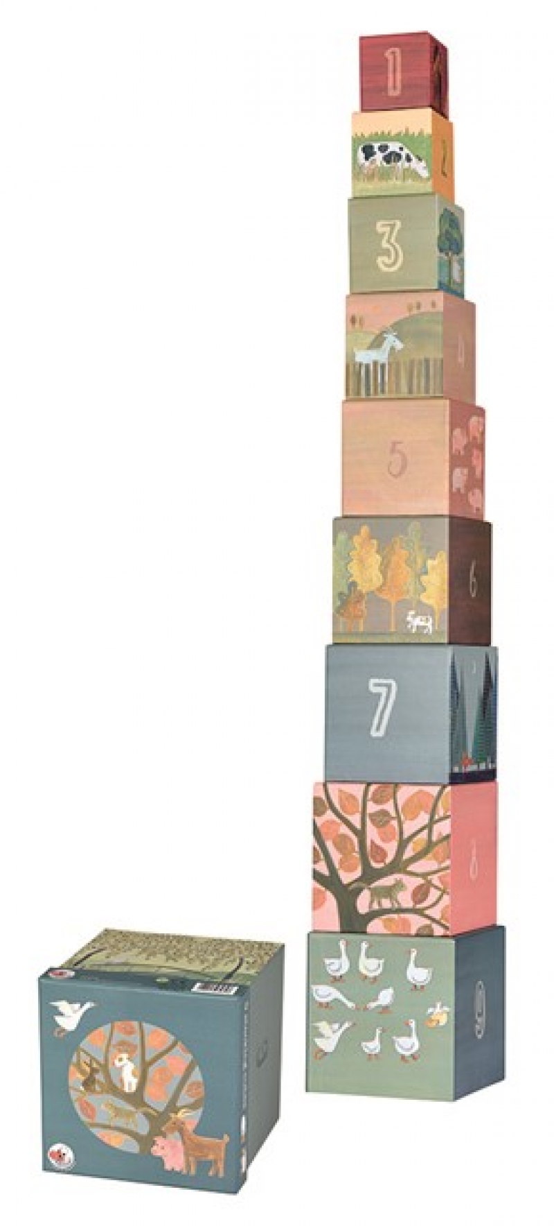 Egmont Pyramid 1.2.3 Countryside Stacking Blocks | Babyroad